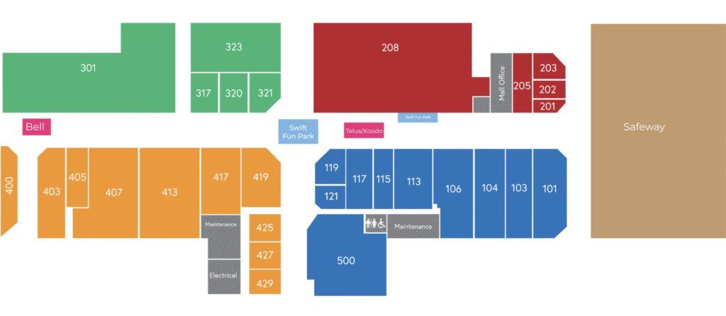 Mall Map | Swift Current Mall